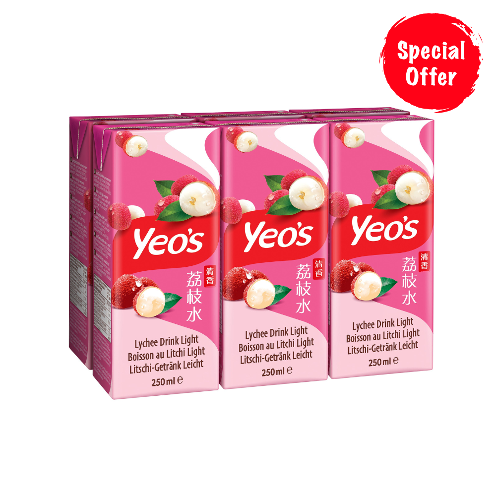 Yeo's Lychee Drink - 6x250ml — Tradewinds Oriental Shop