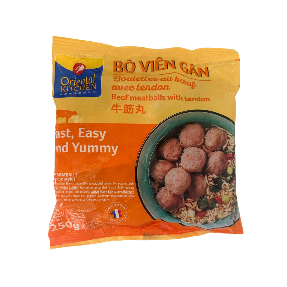 Oriental Kitchen Beef Meatballs with Tendon - 250g [FROZEN ...