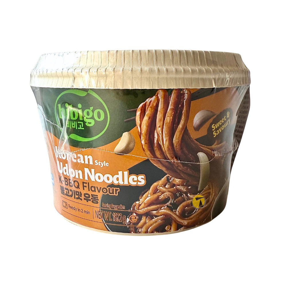 Bibigo Korean Style Udon Noodles Bowl K-BBQ Flavour - 187g — Tradewinds ...
