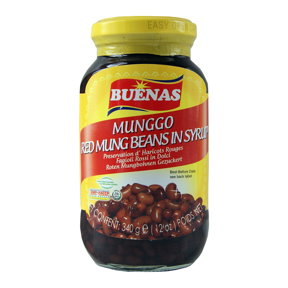 Buenas Munggo Red Mungo Beans in Syrup - 340g — Tradewinds Oriental Shop