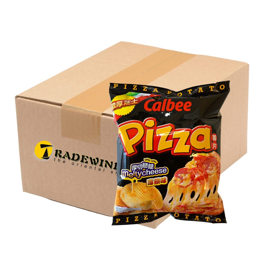 Calbee Potato Crisps Pizza Flavour - 24x55g — Tradewinds Oriental Shop