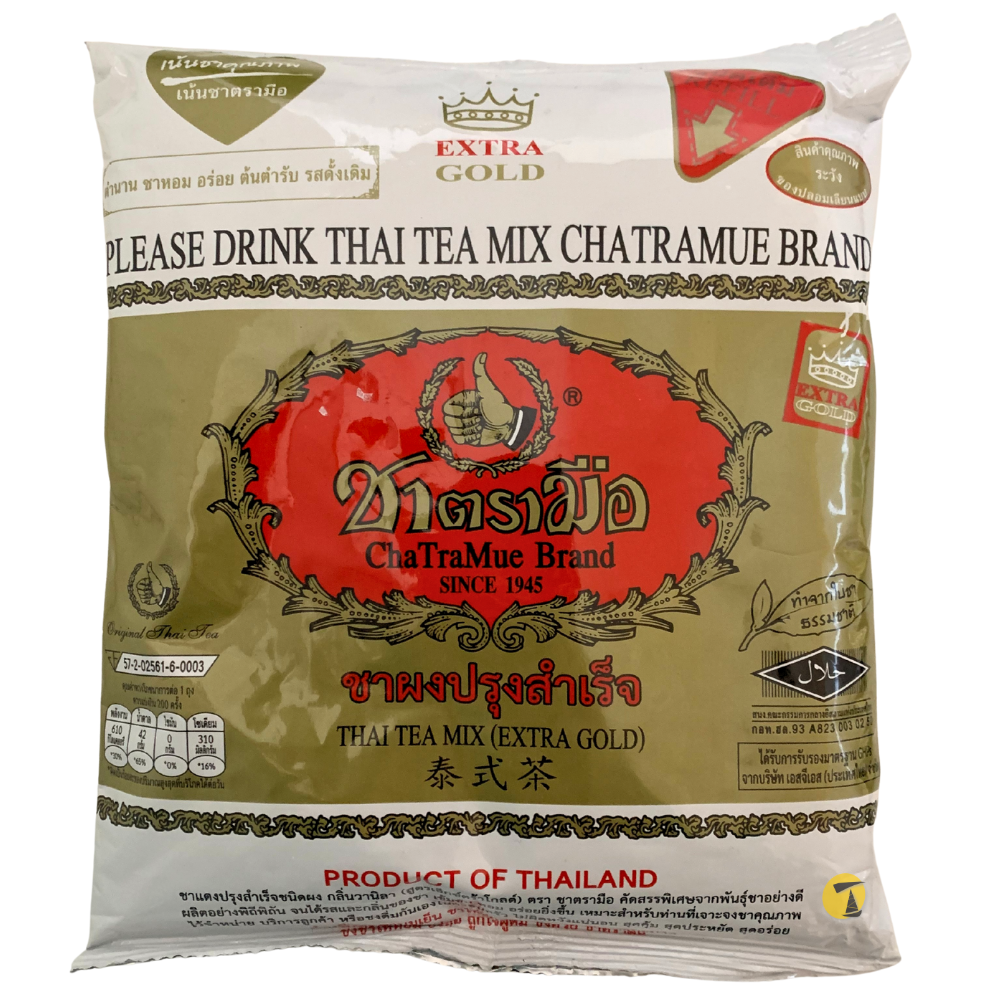 ChaTraMue Number One Brand Thai Tea Mix EXTRA GOLD (refill bag) - 400g ...