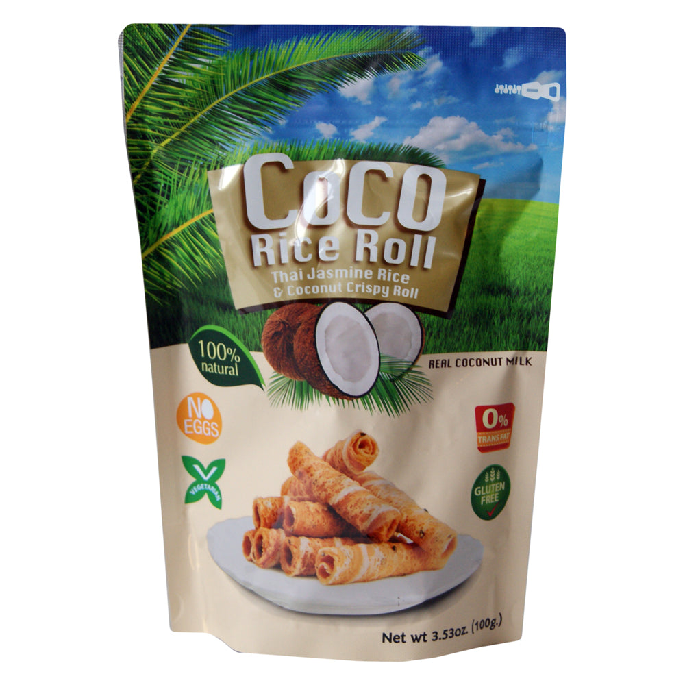 Coco Rice Roll Snack Coconut Flavour - 12x100g — Tradewinds Oriental Shop