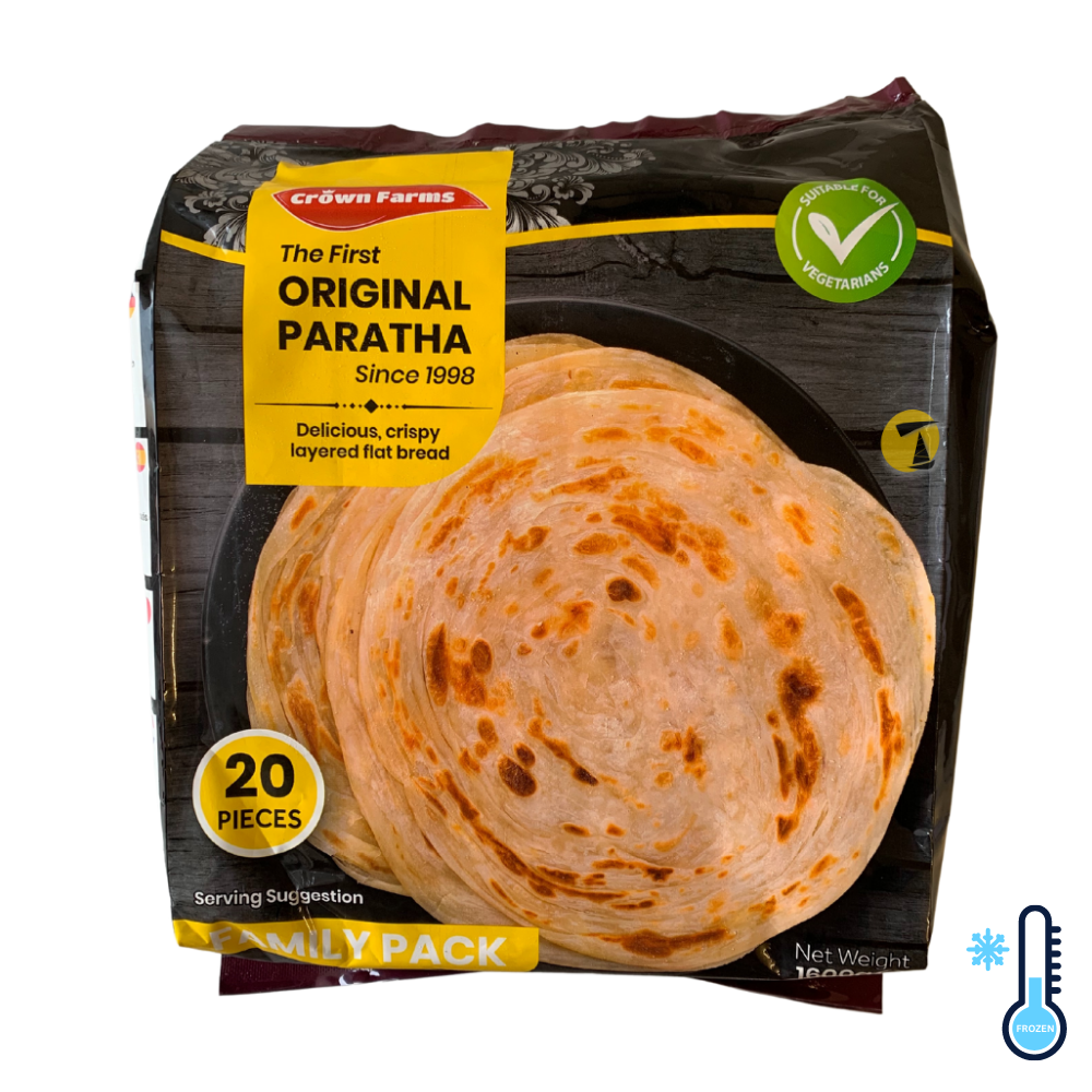 Crown Farms 20 Plain Roti Paratha (Family Pack) - 1.6kg [FROZEN ...