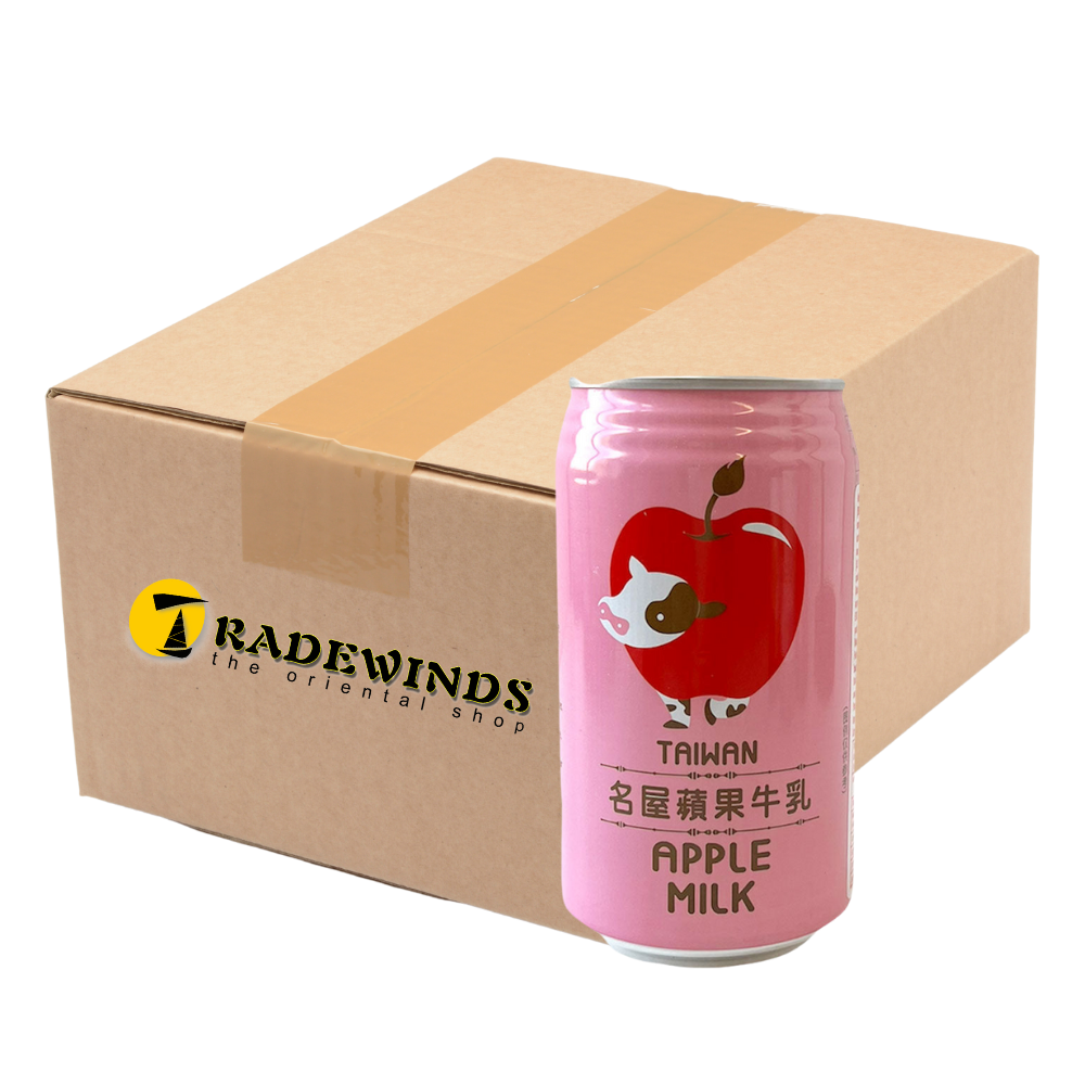 Famous House Taiwan Apple Milk Drink - 24x340ml — Tradewinds Oriental Shop