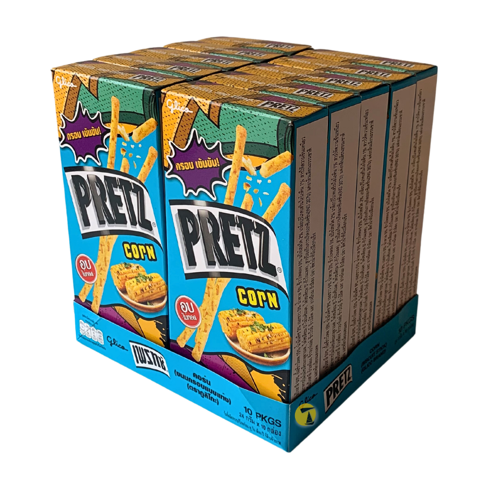Glico Pretz Biscuit Corn Flavour - 10x24g — Tradewinds Oriental Shop