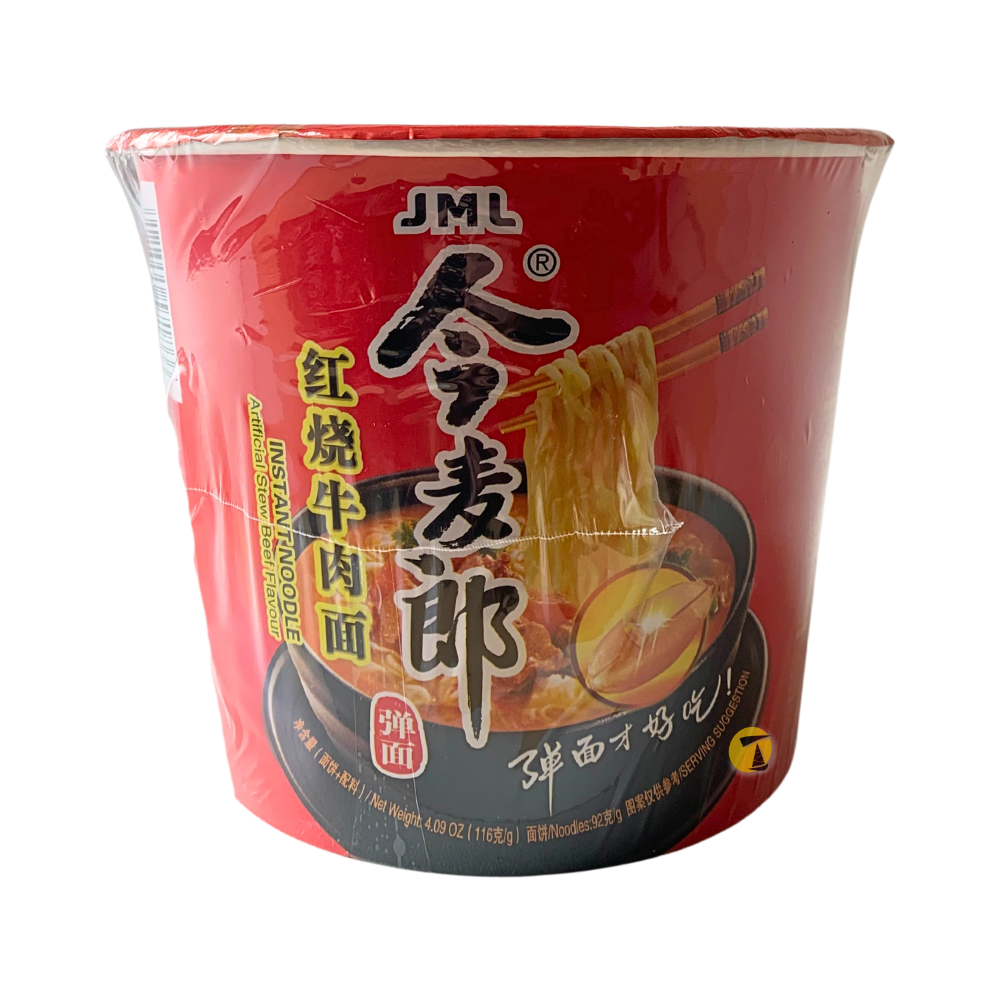 Jinmailang Big Bowl Noodles Stew Beef Flavour - 104g — Tradewinds ...