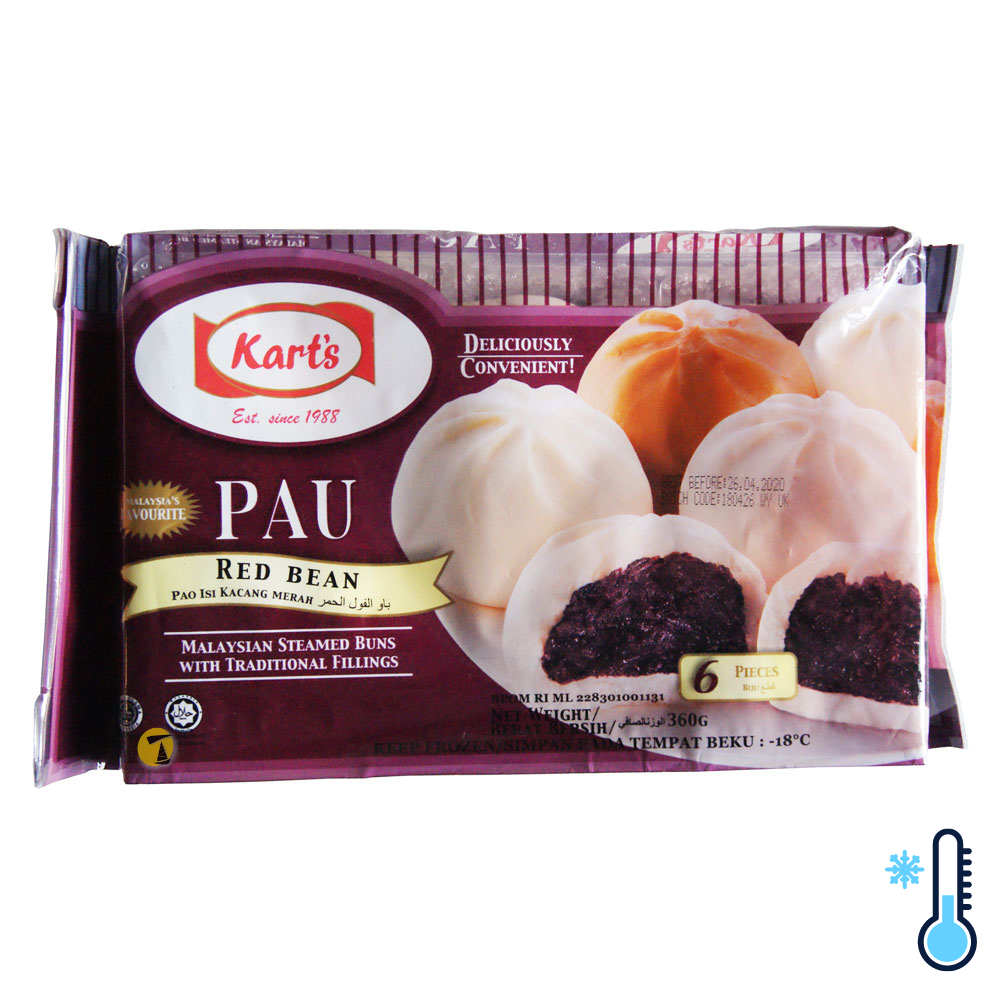 Kart's Pau Red Bean (Malaysian Steamed Buns) - 360g [FROZEN ...
