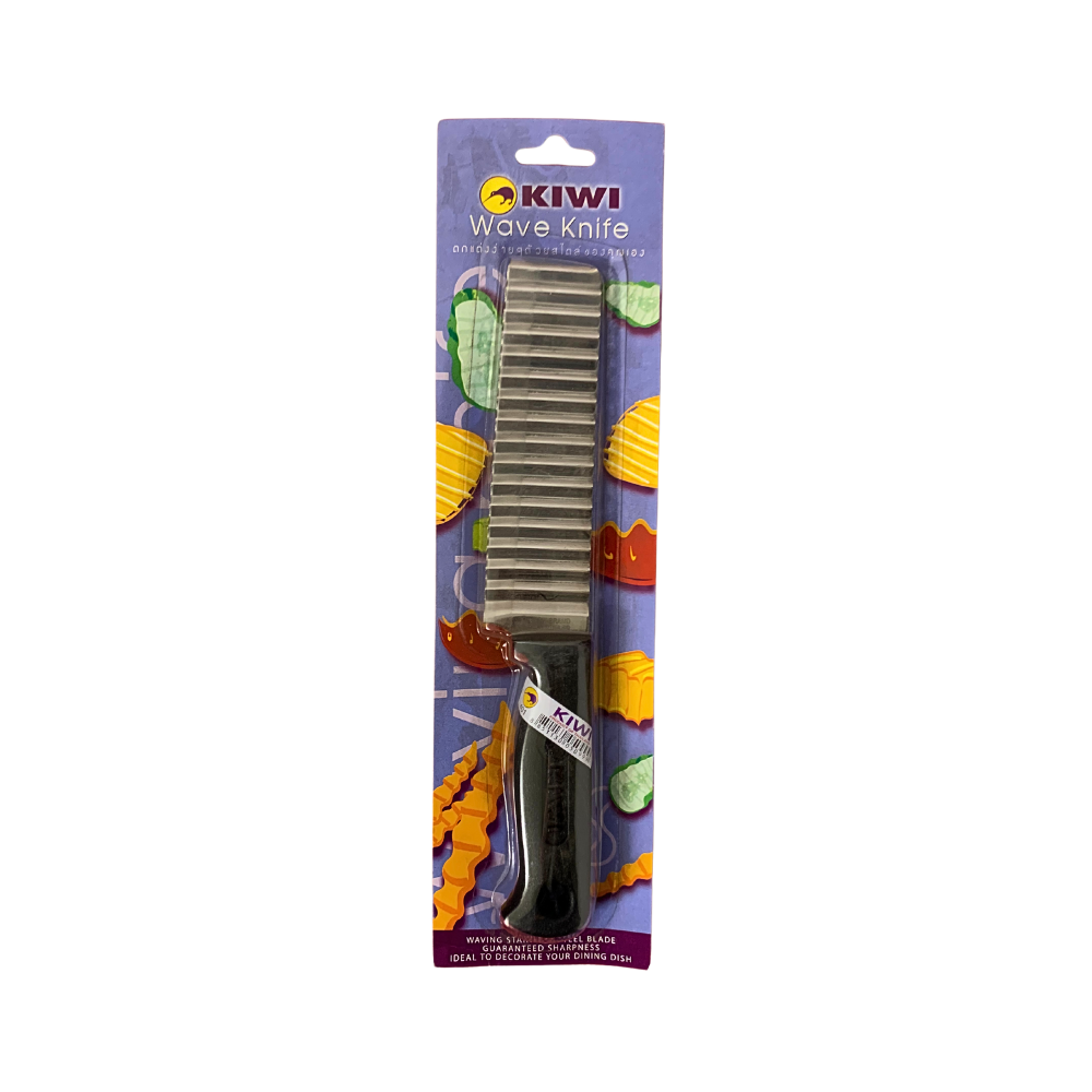 Kiwi Brand Stainless Steel Wave Knife (K401) — Tradewinds Oriental Shop