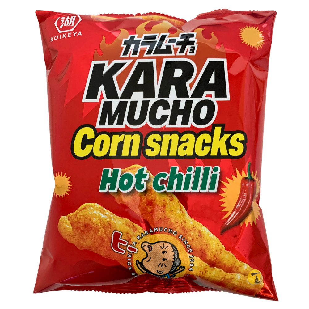 Koikeya KaraMucho Corn Snacks - Hot Chilli - 65g — Tradewinds Oriental Shop