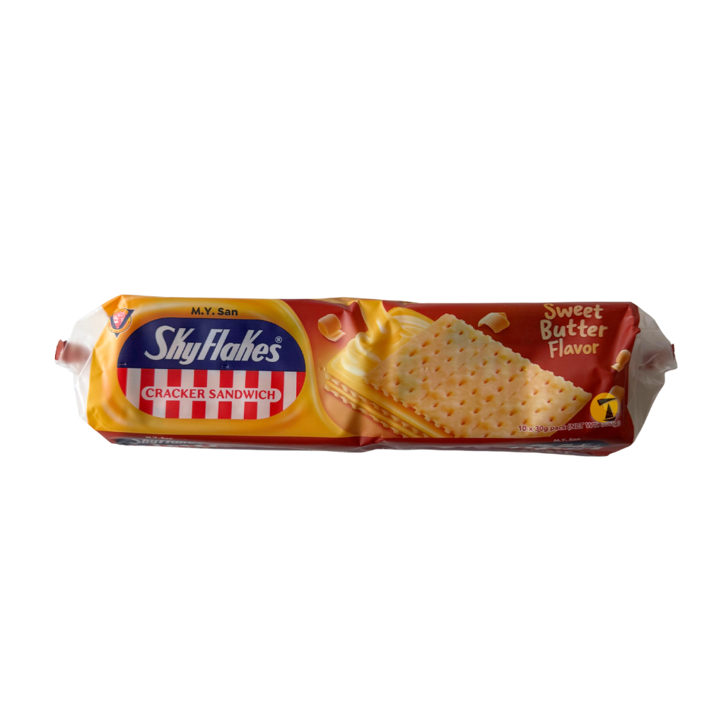 M.Y San SkyFlakes Cracker Sandwich Sweet Butter Flavour - 10x30g ...