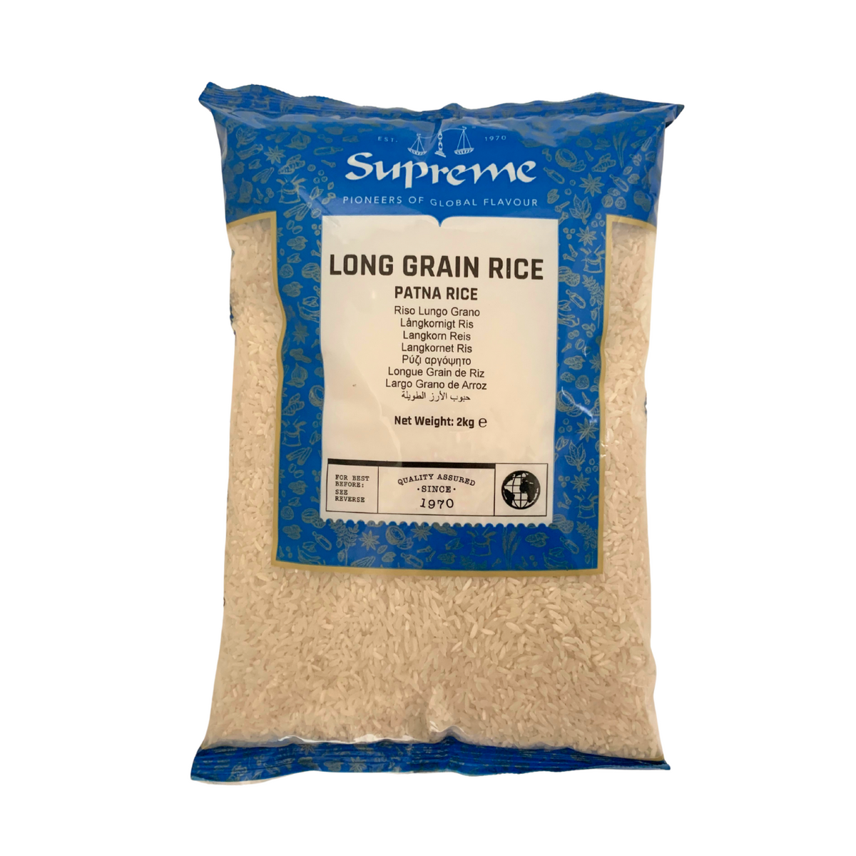 Supreme Long Grain Rice Patna Rice - 2kg - BB: 31/08/2025 — Tradewinds ...