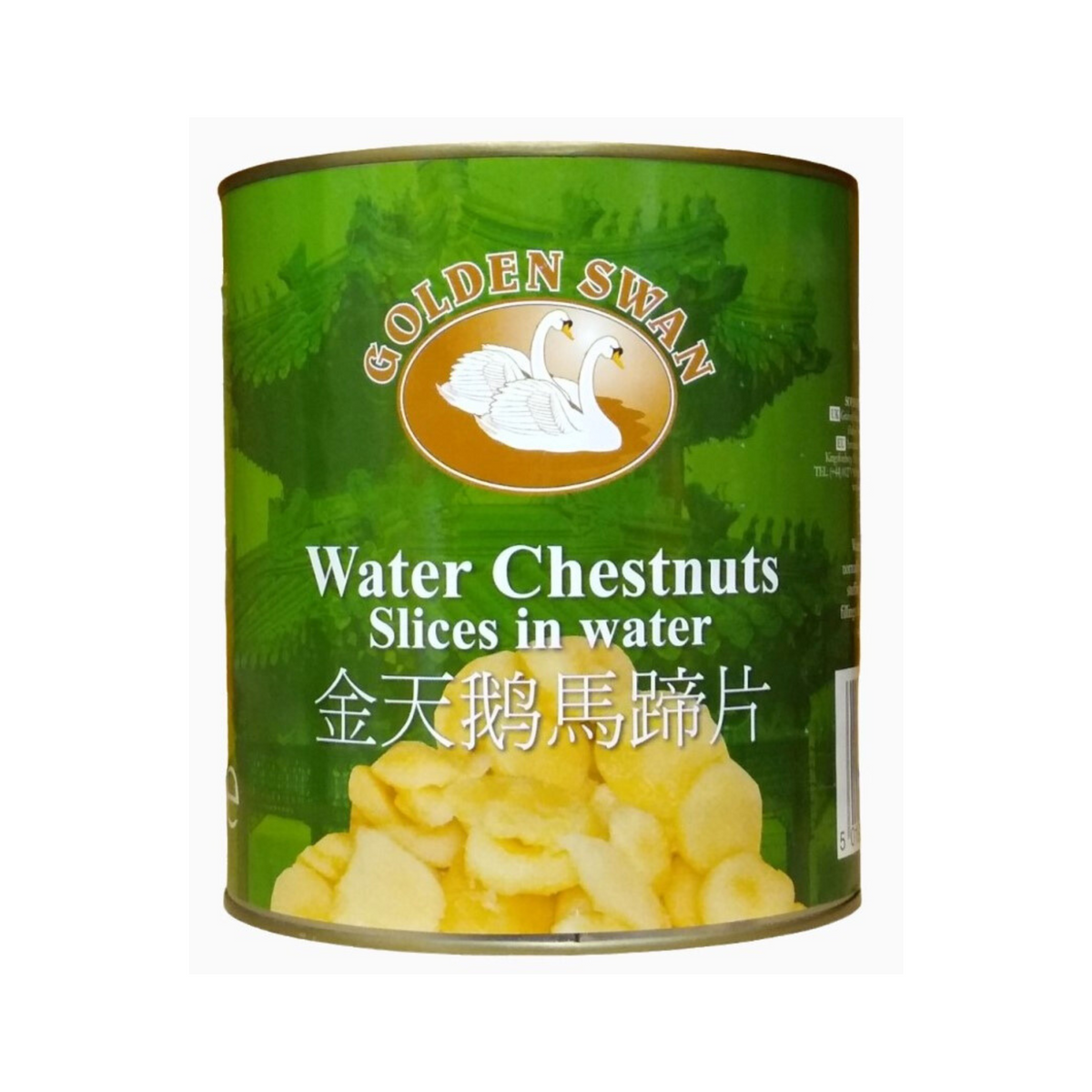 Golden Swan Water Chestnut Slices in Water - 2.95kg — Tradewinds ...