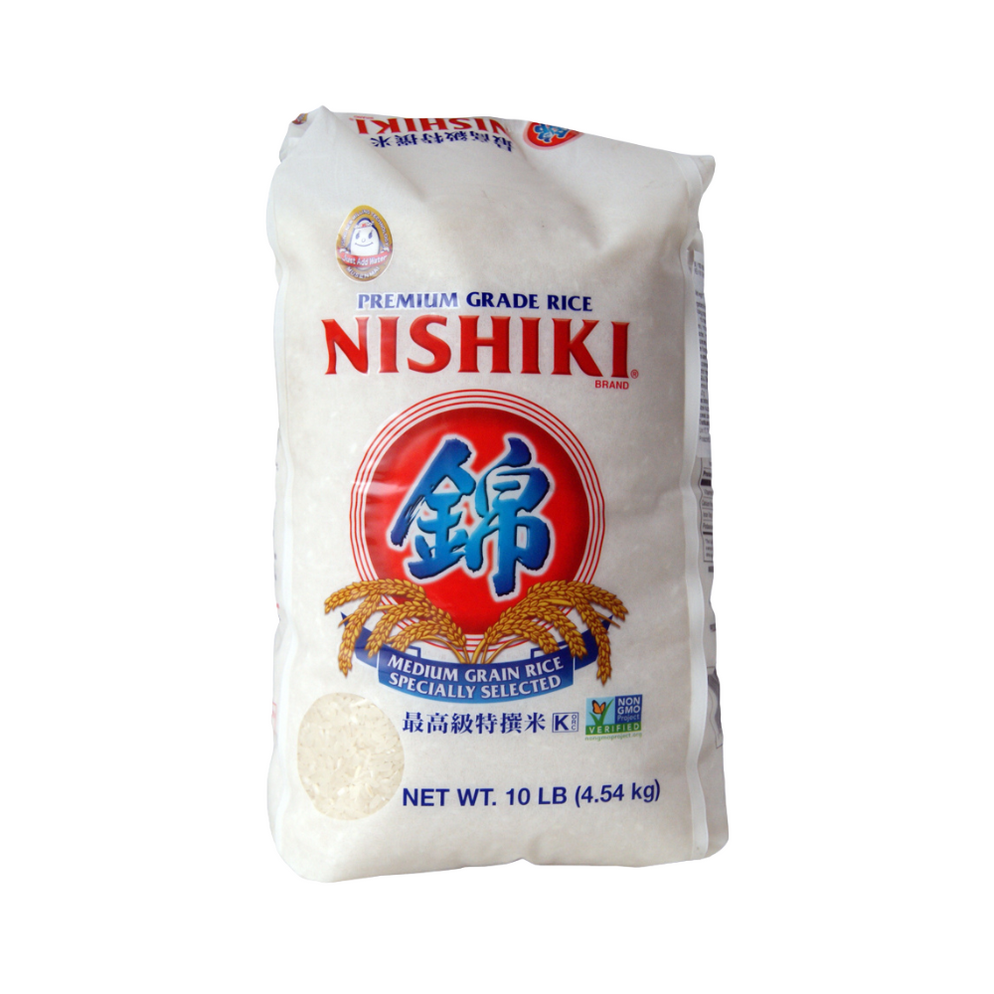 Nishiki Premium Medium Grain Japanese All Purpose Rice - 4.54kg ...