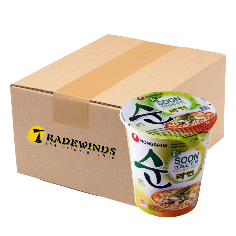 Nong Shim Soon Veggie Ramen Instant Noodle Soup Cup - 12x67g ...