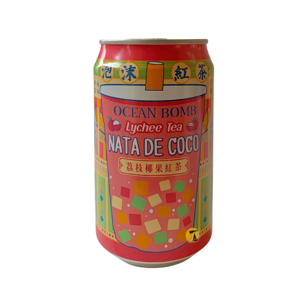 Ocean Bomb Lychee Tea Nata De Coco - 315ml — Tradewinds Oriental Shop
