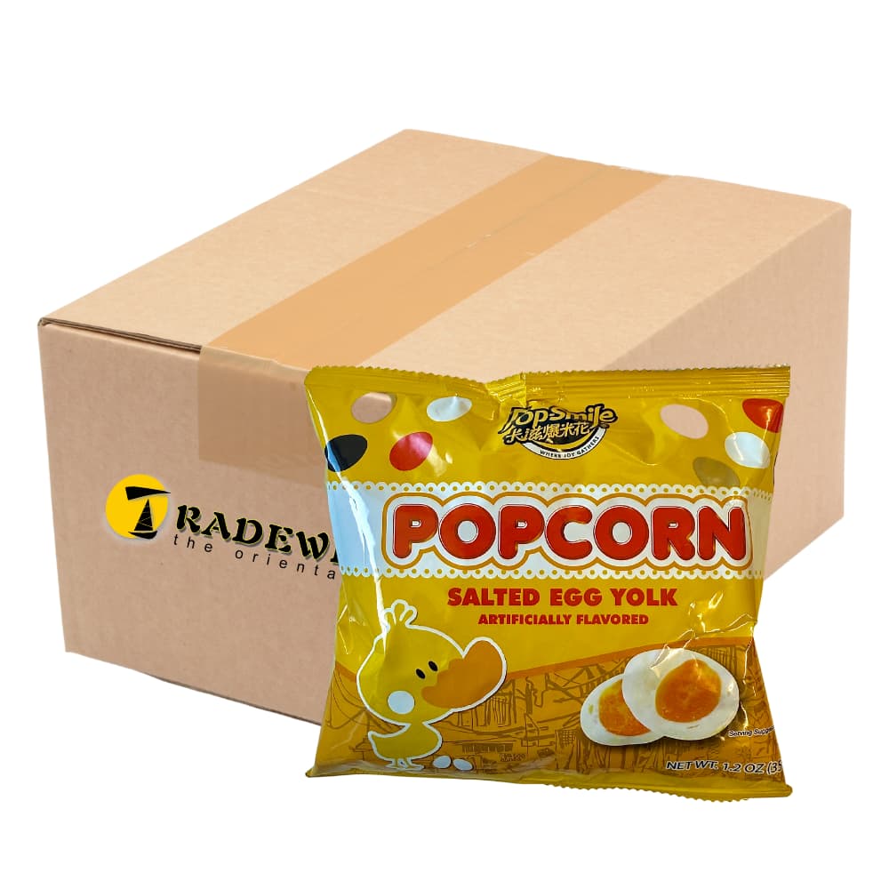 Pop-Smile Popcorn Salted Egg Yolk Flavour - 16x35g — Tradewinds ...