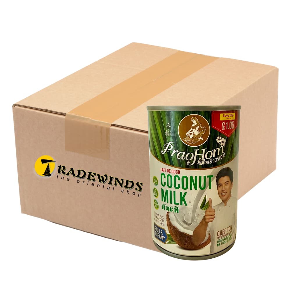 PraoHom Coconut Milk - 24x400ml — Tradewinds Oriental Shop
