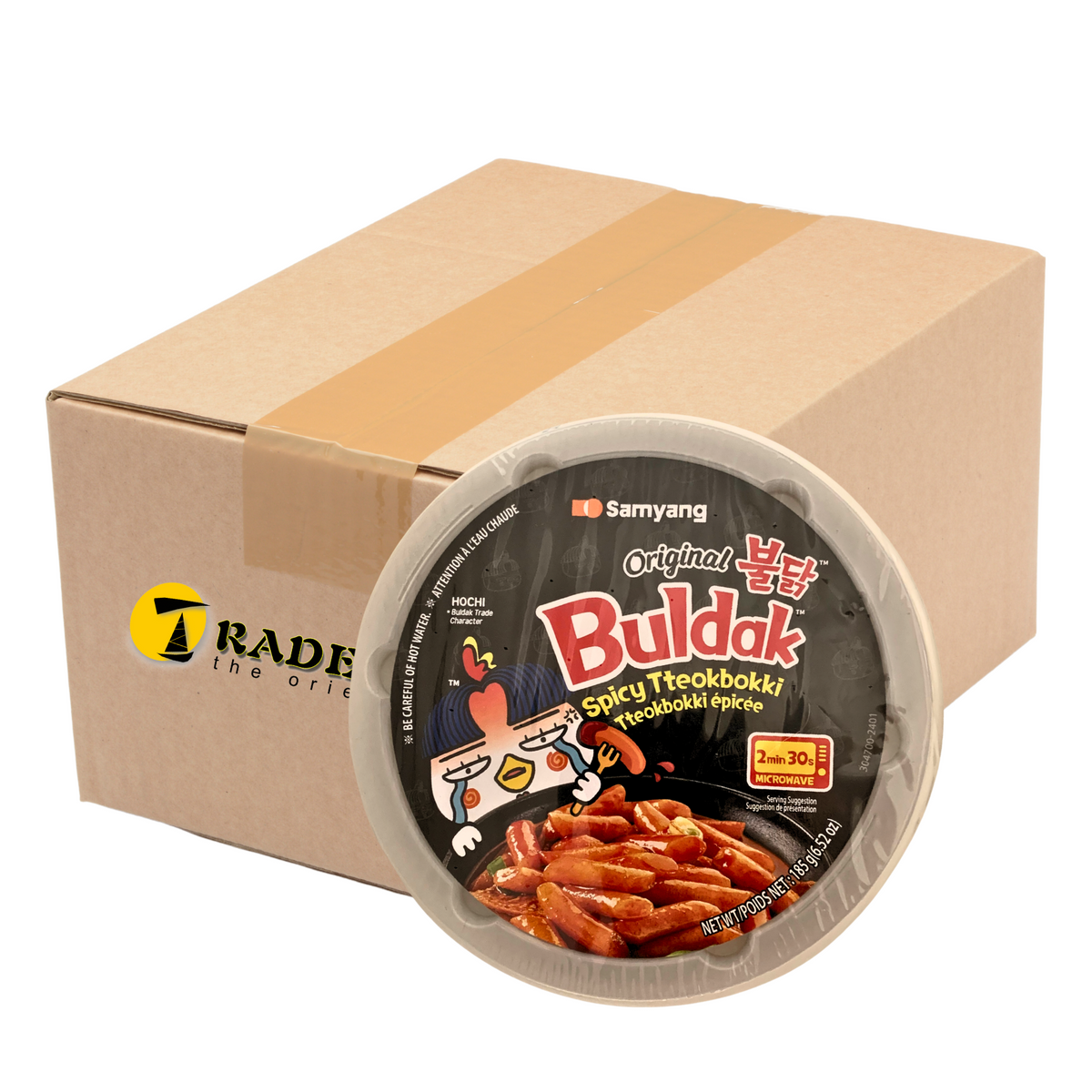 Samyang Buldak Hot Chicken Flavour Topokki Rice Cake Bowl - 16x185g ...