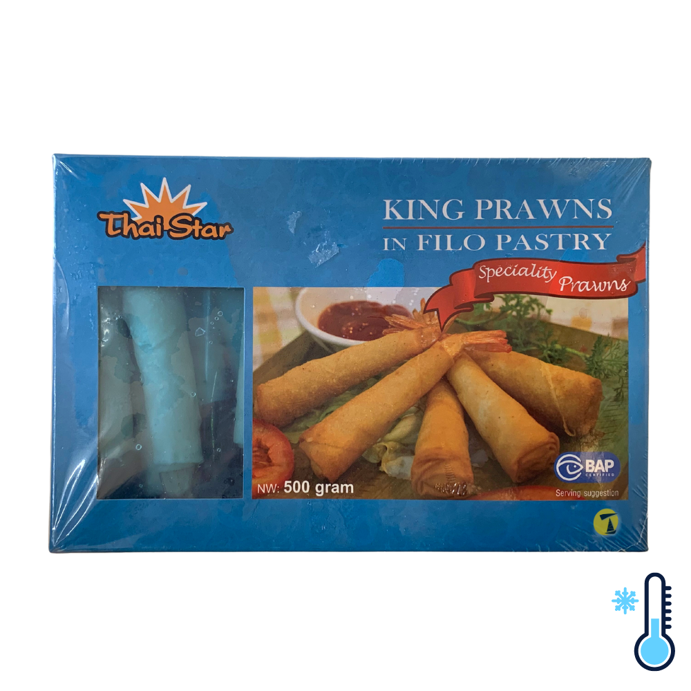 Thai Star King Prawns in Filo Pastry - 500g [FROZEN] — Tradewinds ...