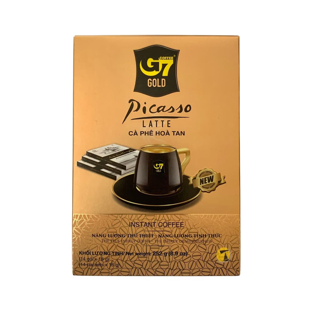 Trung Nguyen G7 Gold Instant Coffee Latte Picasso (14 pkt) - 252g ...