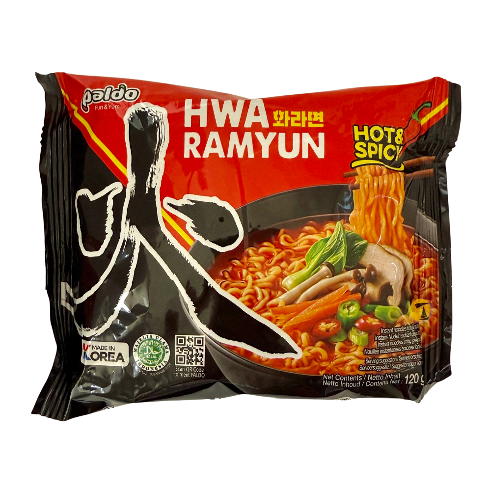 Paldo Hwa Ramyun Hot & Spicy Oriental Instant Noodles - 120g ...