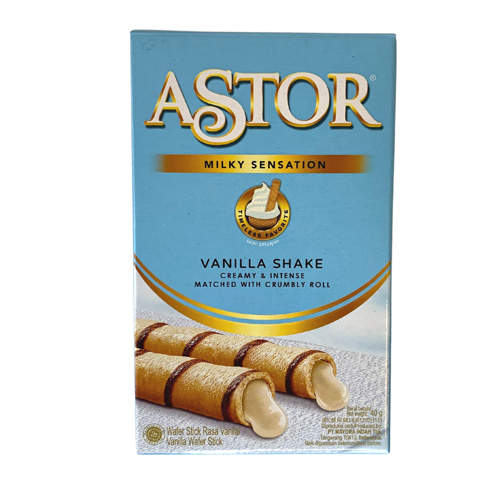 Astor Wafer Sticks Vanilla Box - 40g — Tradewinds Oriental Shop