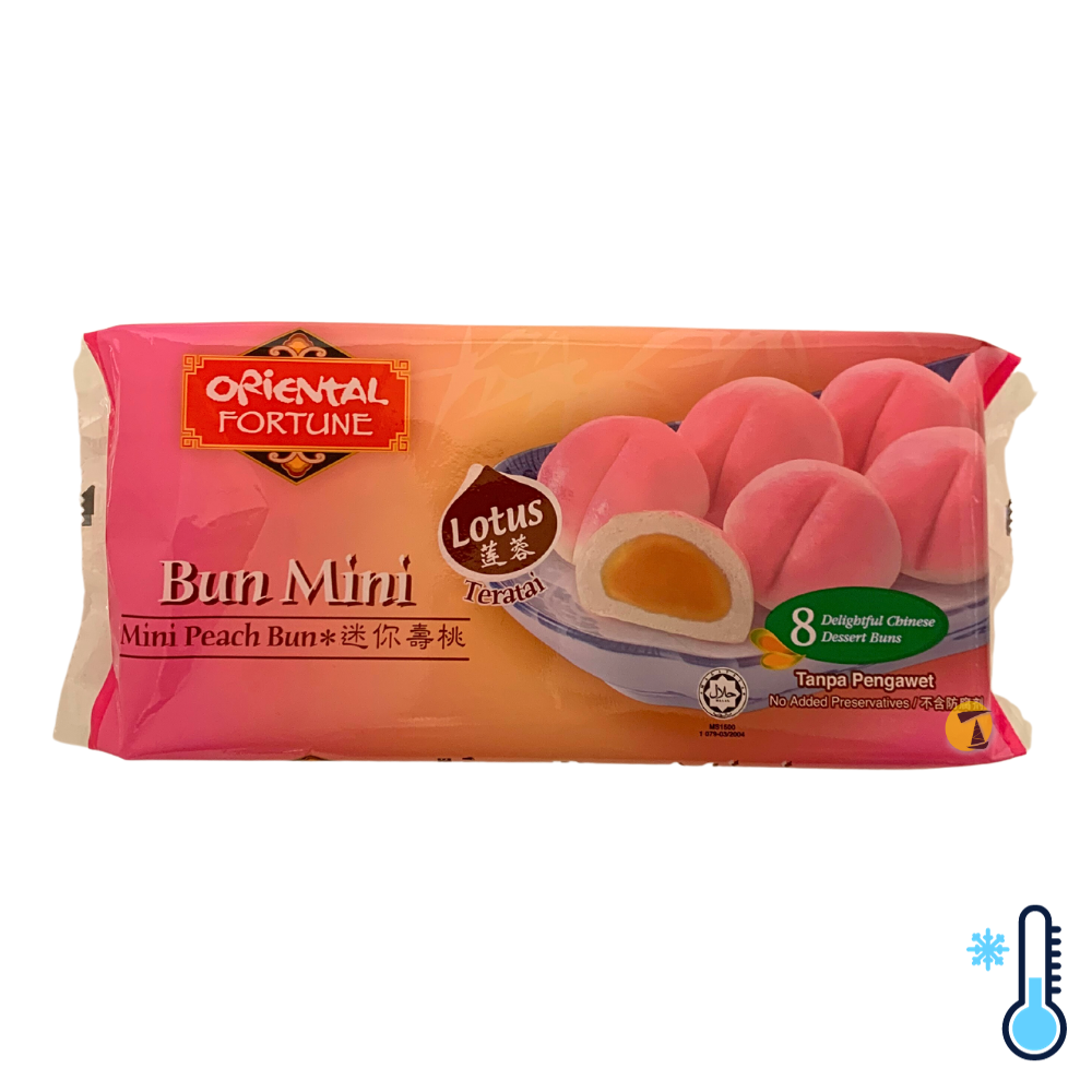 Oriental Fortune Mini Bun (Mini Peach Bun - Lotus) - 200g [FROZEN ...