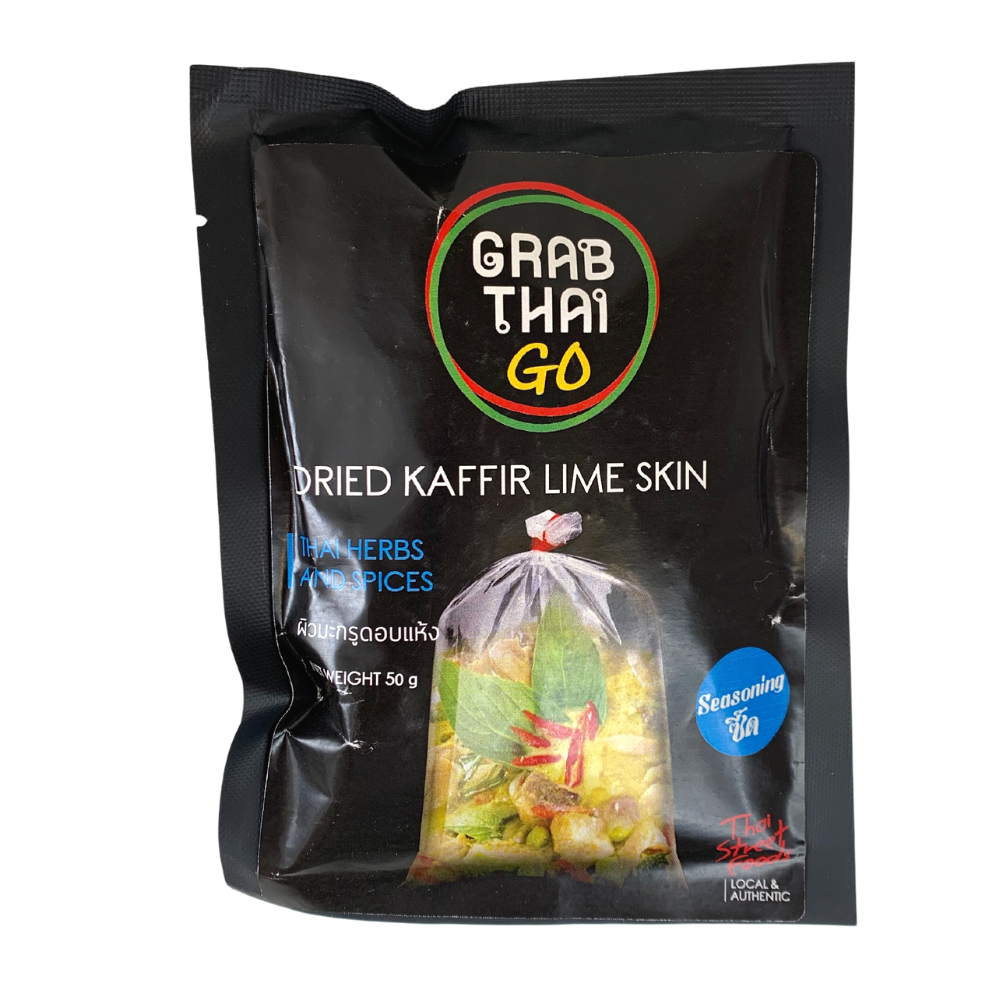 Grab Thai Go Dried Kaffir Lime Skin - 50g — Tradewinds Oriental Shop