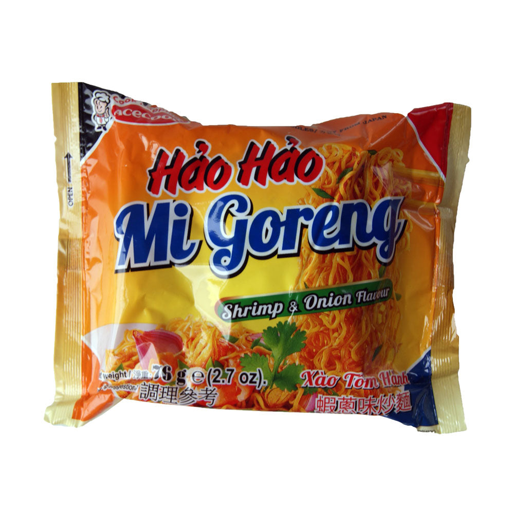 Acecook Hao Hao Instant Noodles Mi Goreng Shrimp & Onion Flavour - 76g ...