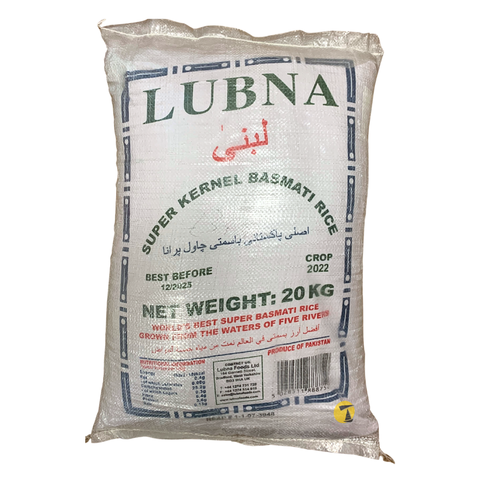 Lubna Basmati Rice - 20kg — Tradewinds Oriental Shop