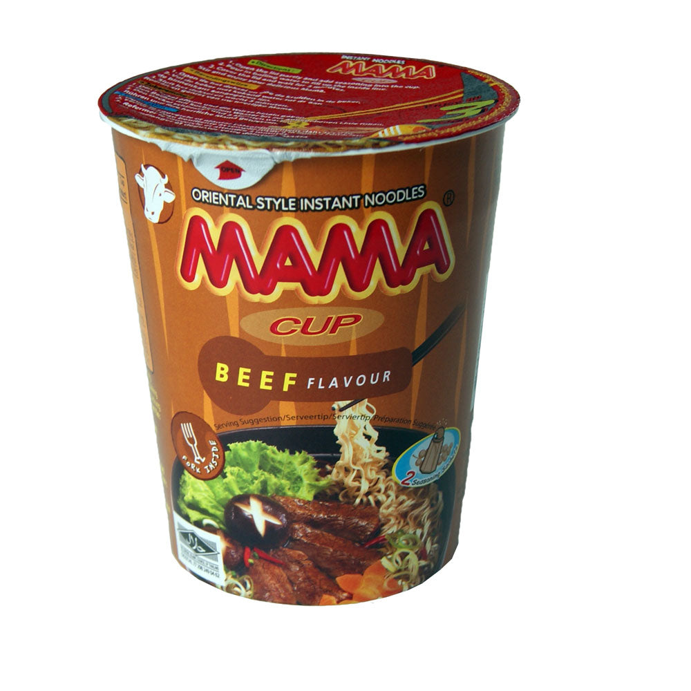 Mama Cup Noodles Beef Flavour - 70g — Tradewinds Oriental Shop
