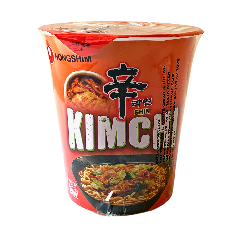 Nong Shim Shin Kimchi Cup Noodle Soup - 75g — Tradewinds Oriental Shop