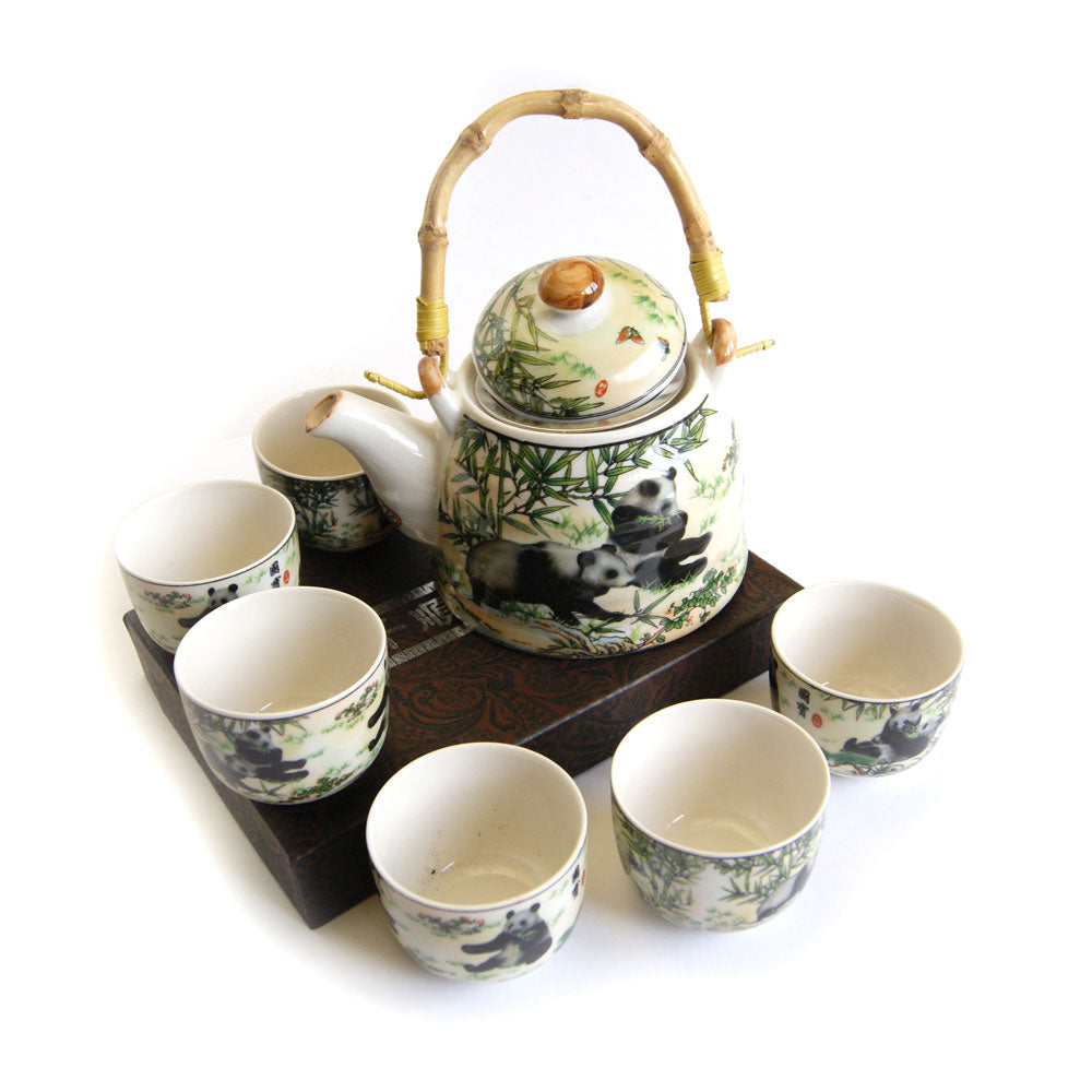 Oriental Porcelain Tea Set - Panda Design — Tradewinds Oriental Shop