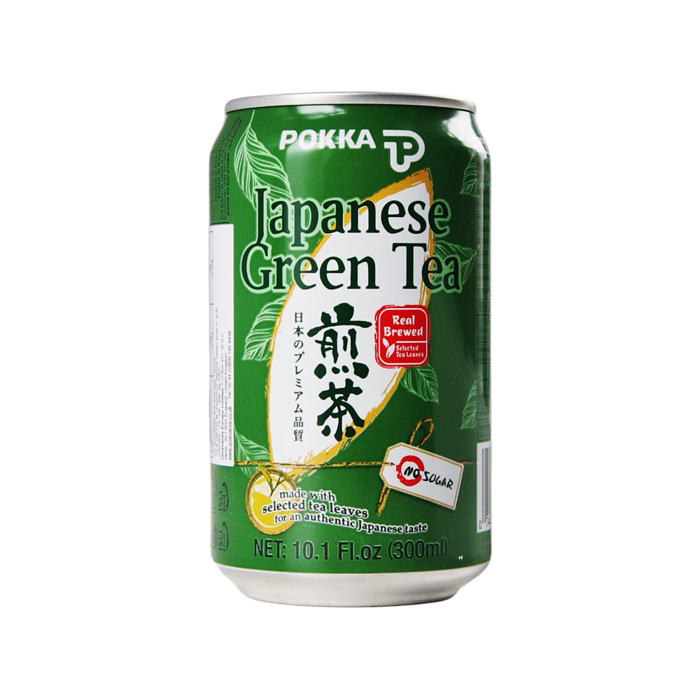 Pokka No Sugar Japanese Green Tea - 300ml Can - BB: 22/07/2026 ...