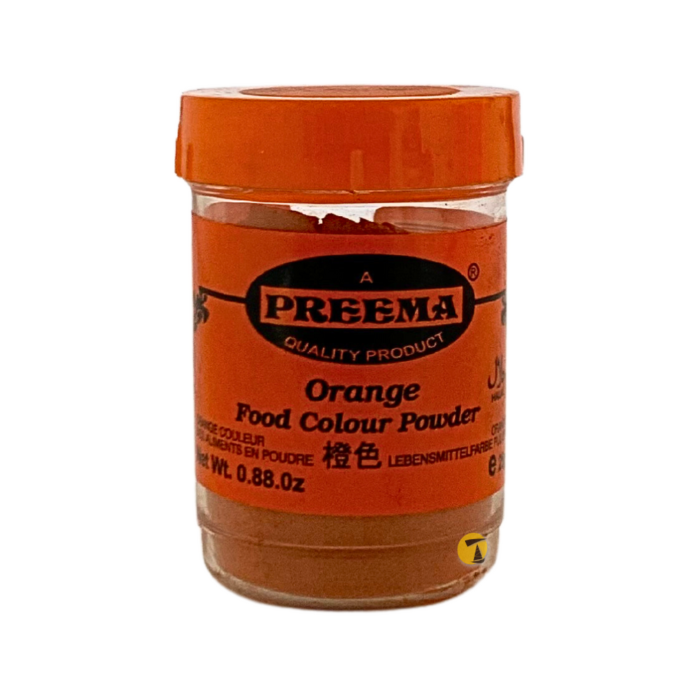 Preema Deep Orange Food Colour Powder - 25g — Tradewinds Oriental Shop