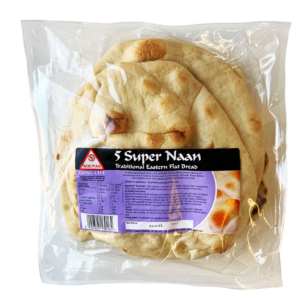 Sounas Super Naan - 5 Naans — Tradewinds Oriental Shop