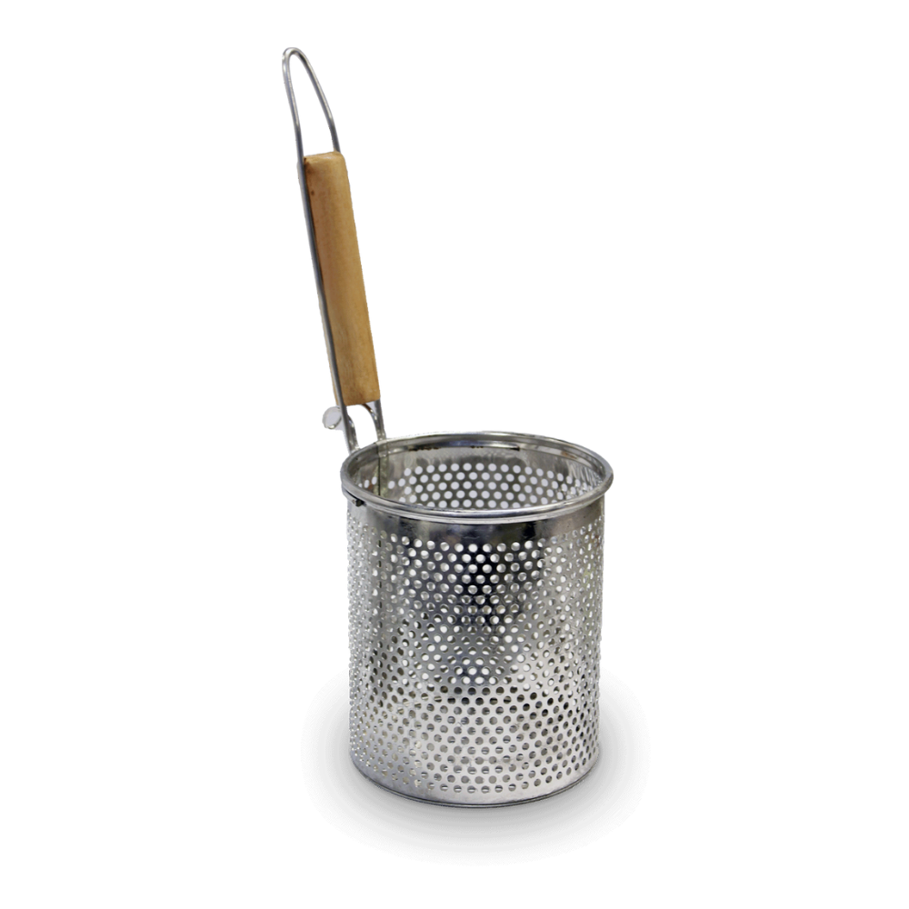 Stainless Steel Noodle Colander Wooden Handle — Tradewinds Oriental Shop