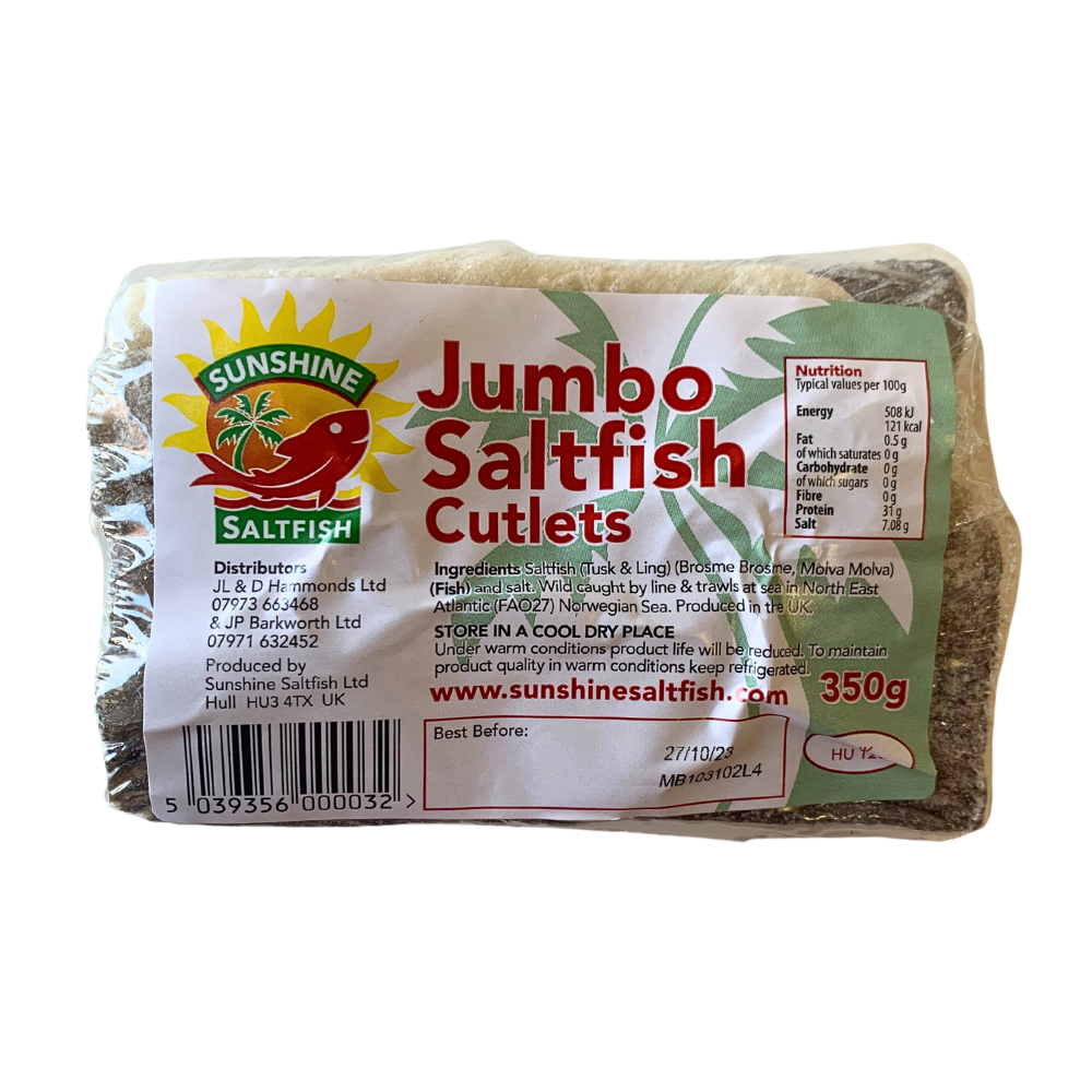 Sunshine Saltfish Jumbo Cutlets - 350g — Tradewinds Oriental Shop