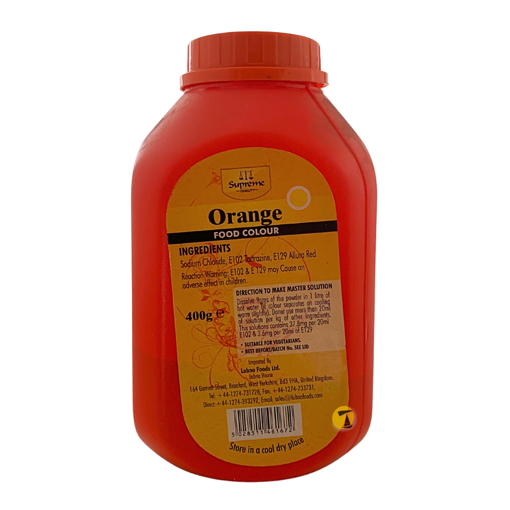 Supreme Orange Food Colour - 400g — Tradewinds Oriental Shop