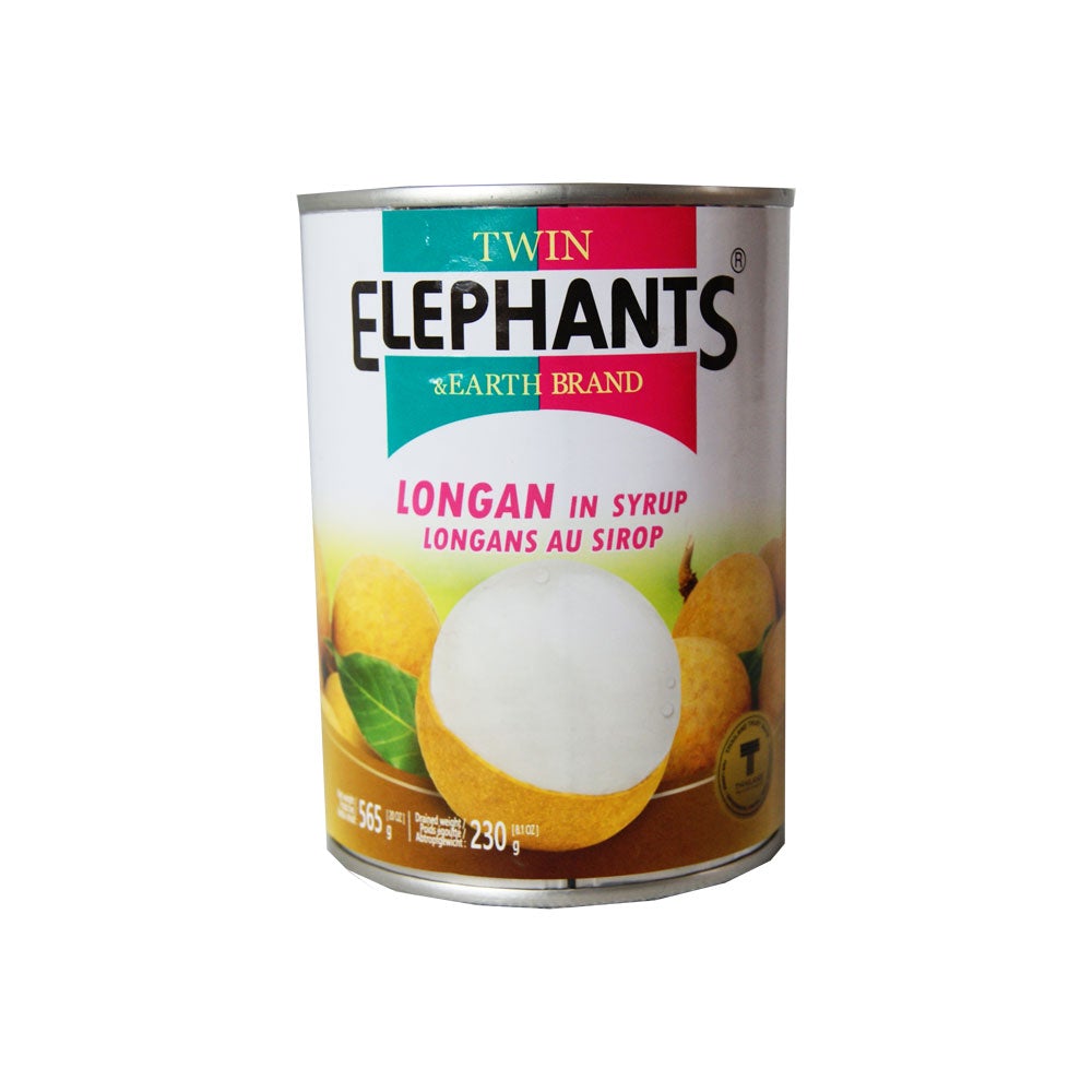 Twin Elephants Longan in Syrup - 565g — Tradewinds Oriental Shop