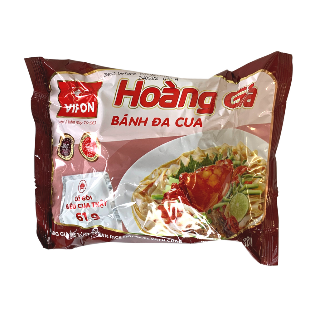 Vifon Hoang Gia Instant Brown Rice Noodles with Crab - 120g ...